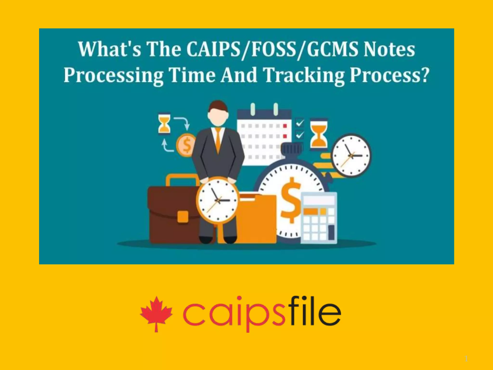 What's the caips foss gcms notes processing time | PPTX