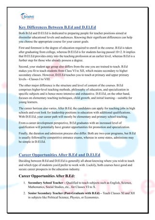 What's the Difference Between B.Ed and D.El.Ed Course.pdf