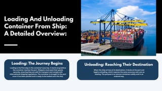 What’s The Difference Between Loading And Unloading A Container From A ...