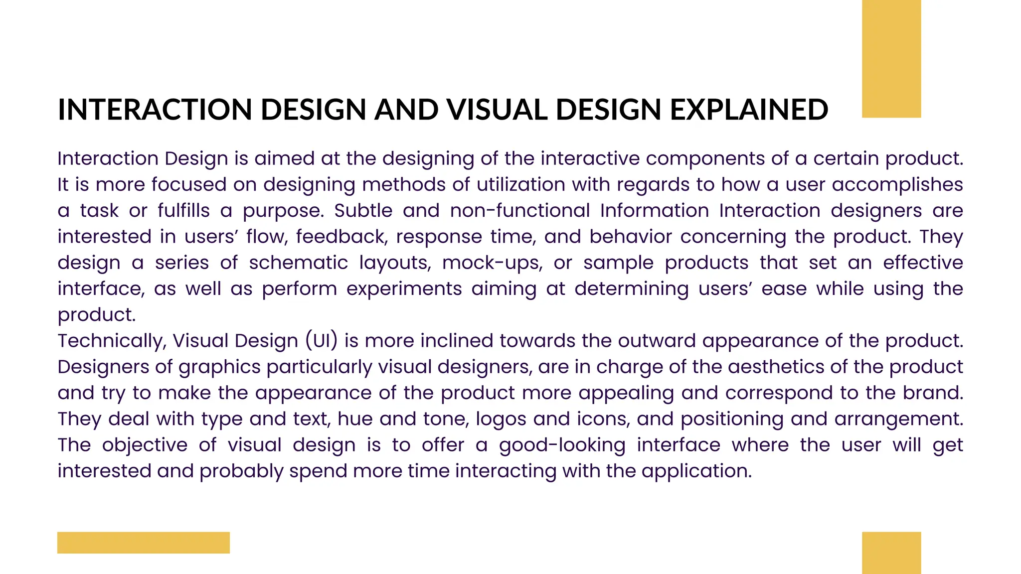 What's the Difference Between nteraction Design and Visual Design (UI ...