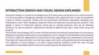 What's the Difference Between nteraction Design and Visual Design (UI ...