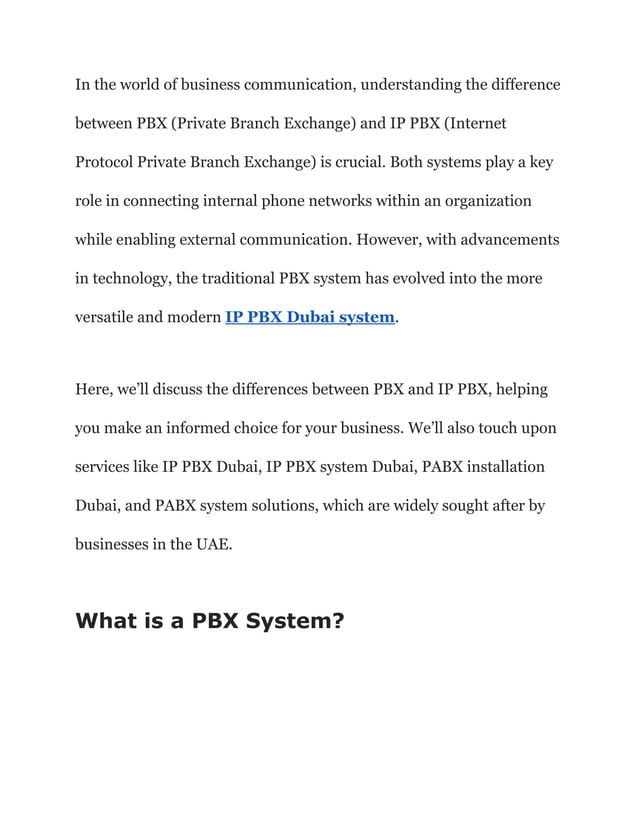 What’s the Difference Between PBX and IP PBX.pdf