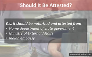 What’s the format of single status certificate india | PPT