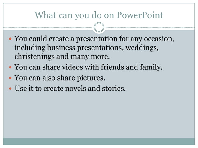Whats the point in powerpoint | PPTX