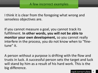 What's the point without goals? | PPT