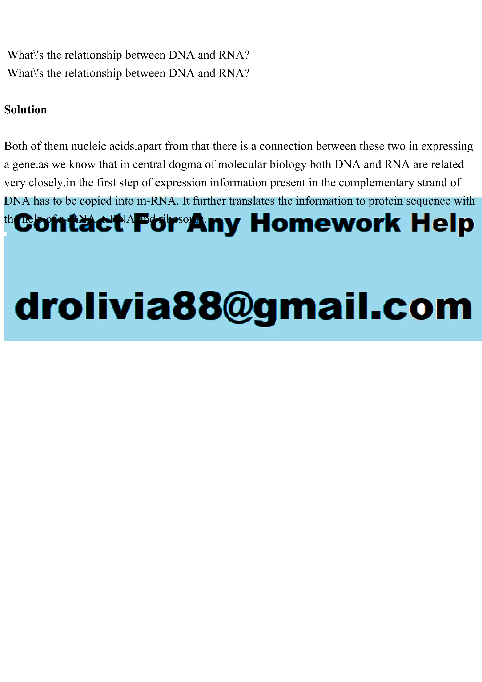 Whats the relationship between DNA and RNA Whats the relat.pdf