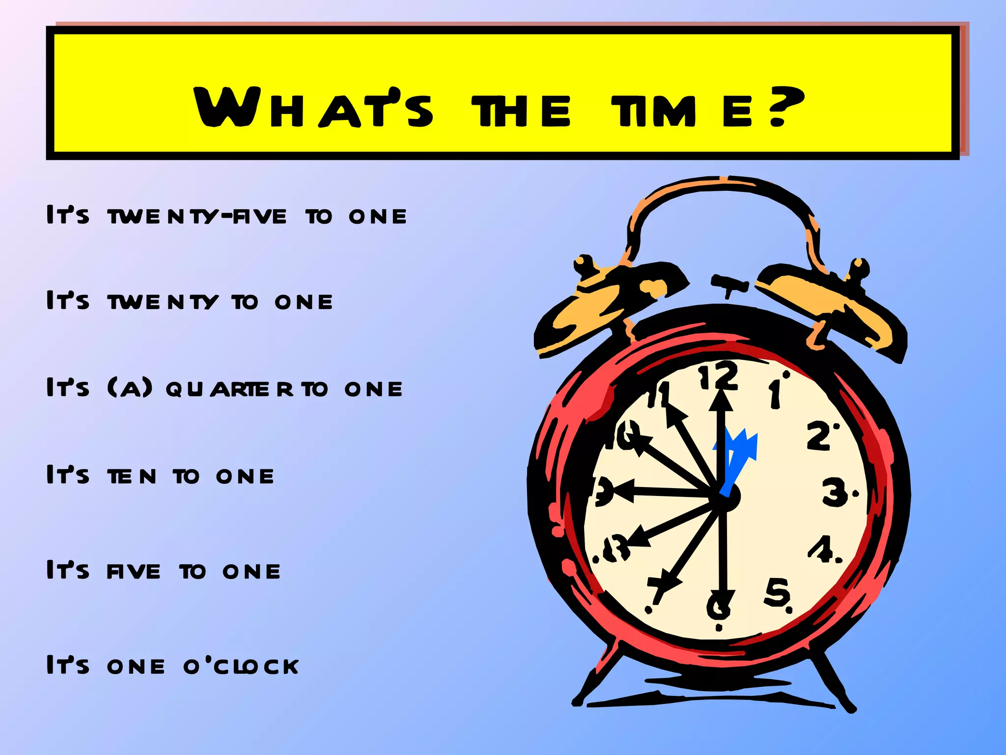 What’s the time | PPT