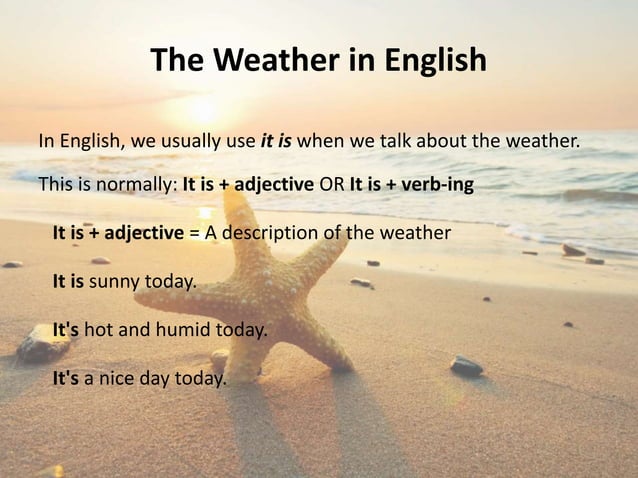 Whats the weather like ? | PPTX