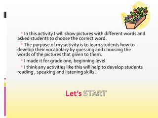 Whats the word-assignment 1 Edu401 | PPTX