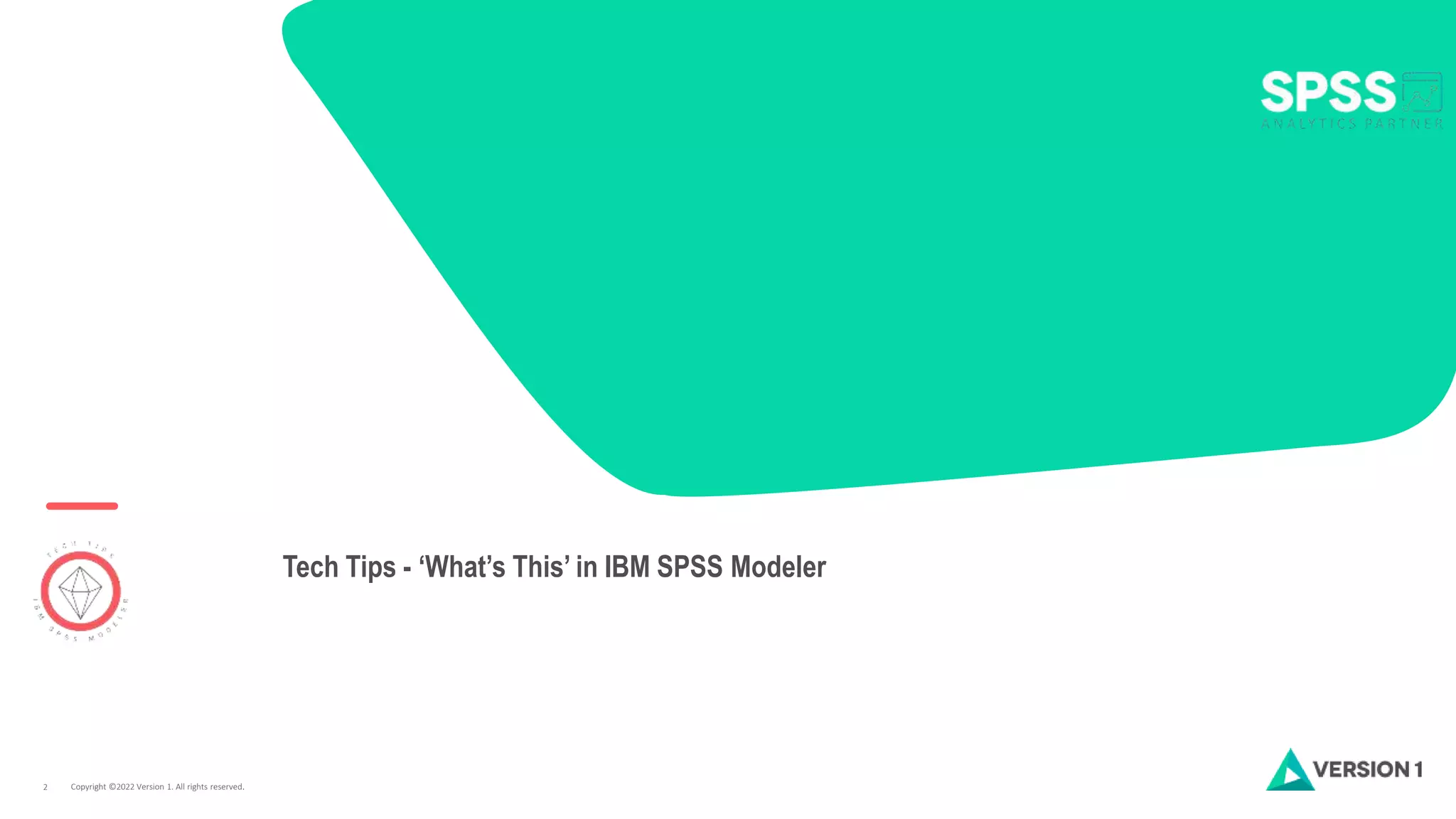 Whats This In Ibm Spss Modeler Pptx