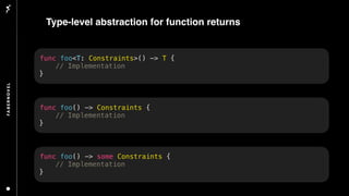 Whats to come with swift generics | PPT