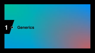 Whats to come with swift generics | PPT