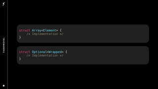 Whats to come with swift generics | PPT