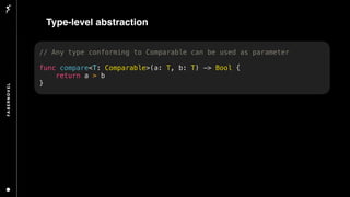 Whats to come with swift generics | PPT