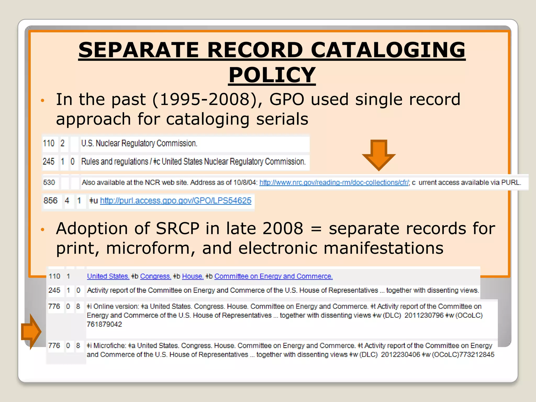 What's Up with Docs?!?: The Peculiarities of Cataloging Federal ...