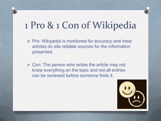 What’s up with wikipedia | PPT