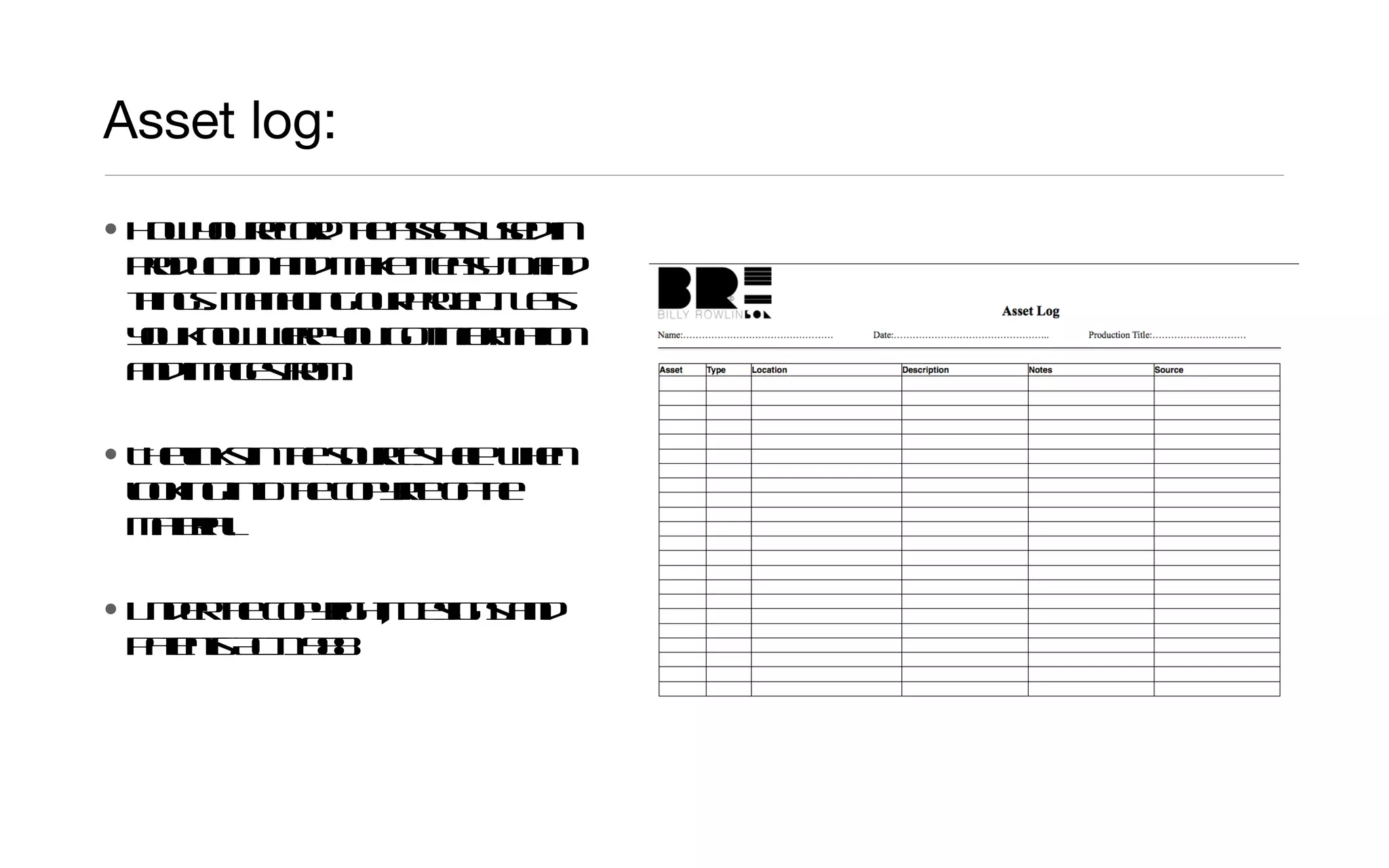 Whats what production paperwork | PPT
