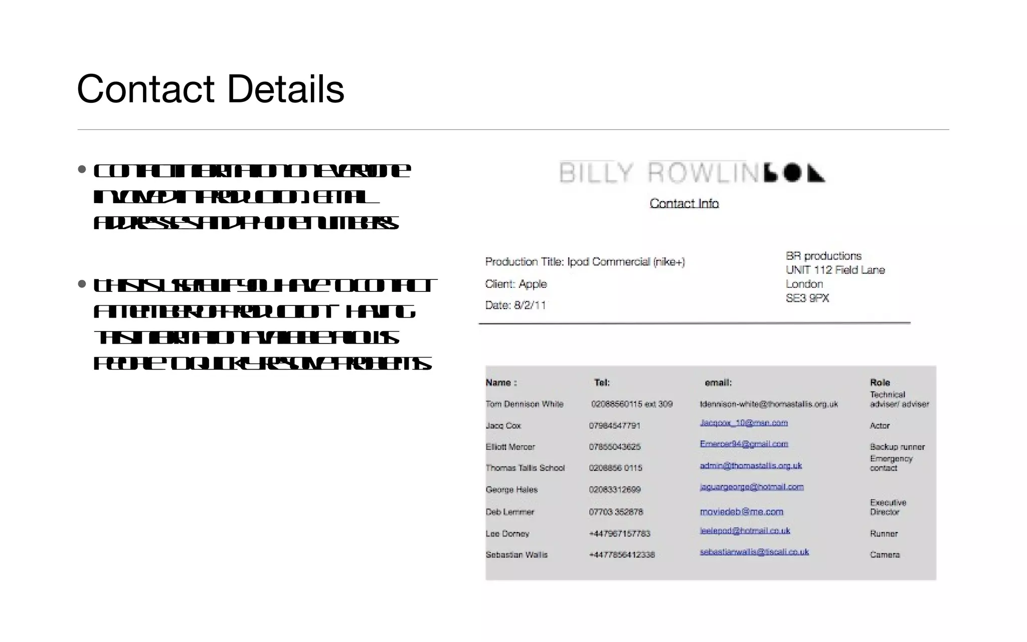 Whats what production paperwork | PPT | Video Production | Content ...