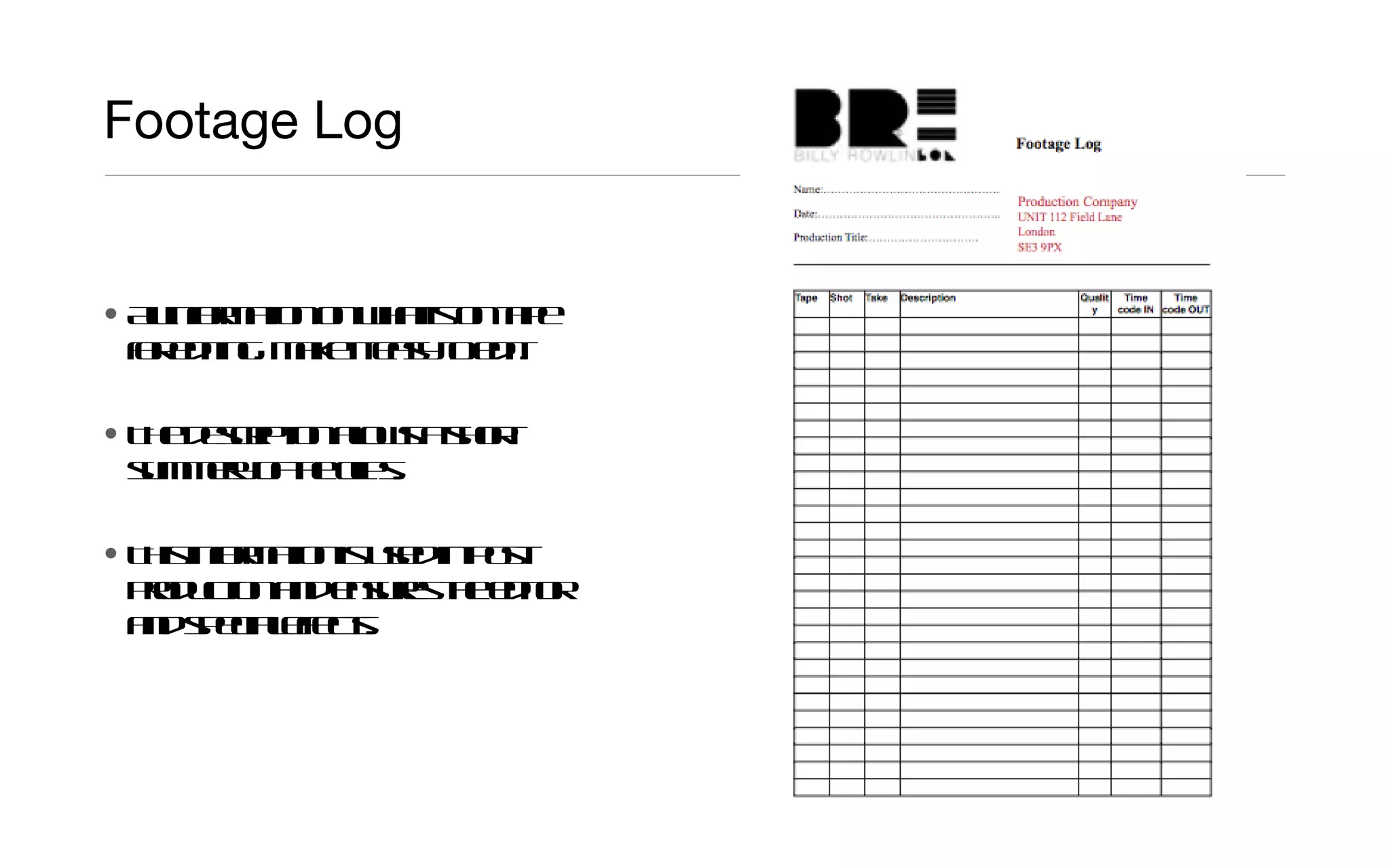 Whats what production paperwork | PPT