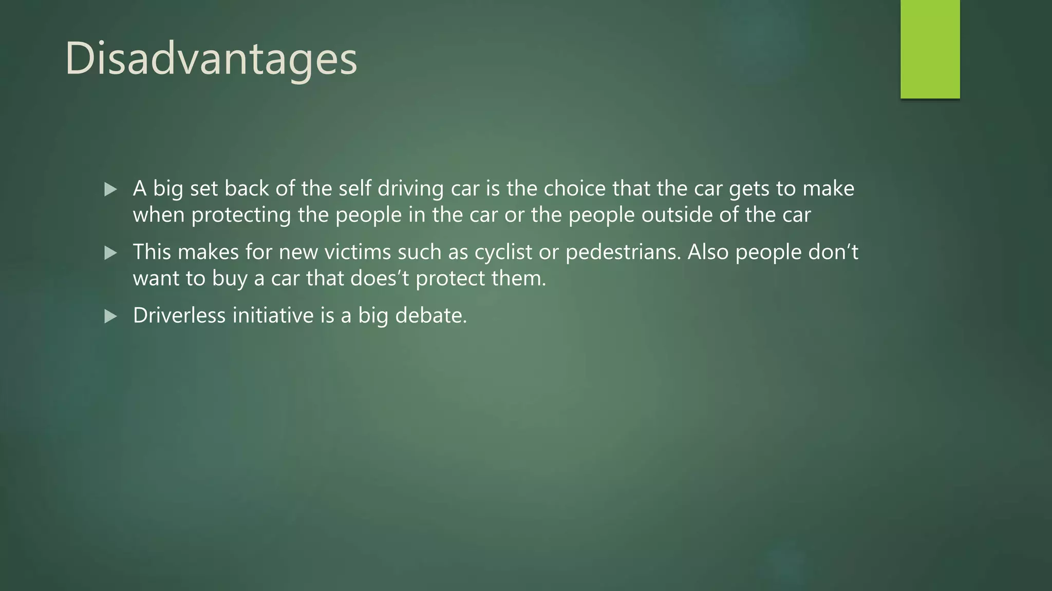 Self Driving- Advantages and Disadvantages | PPTX