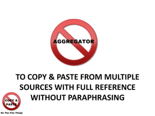 Whats wrong with copy and paste: The Untold Consequences | PPTX
