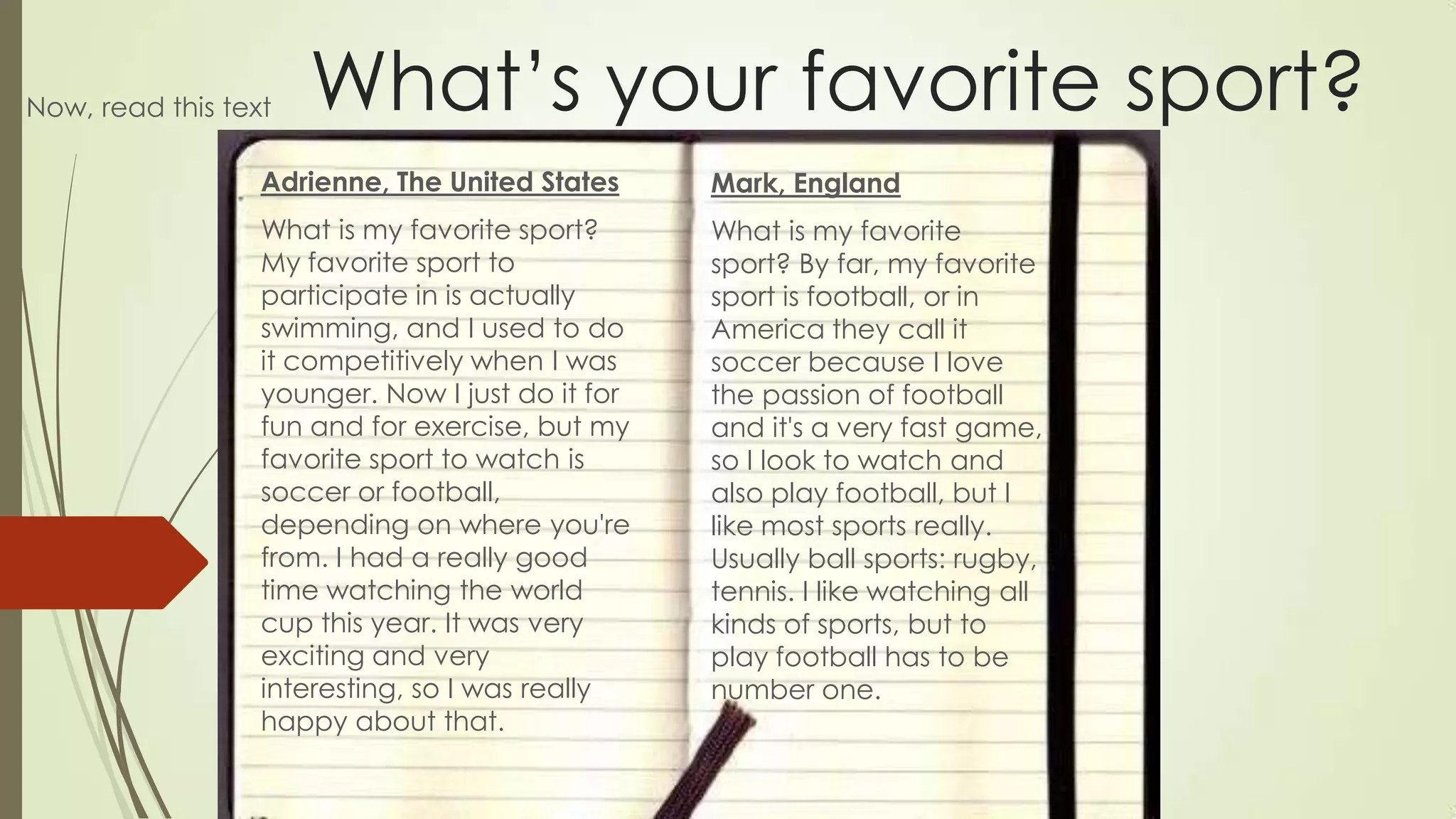 Whats your favorite sport? | PPTX