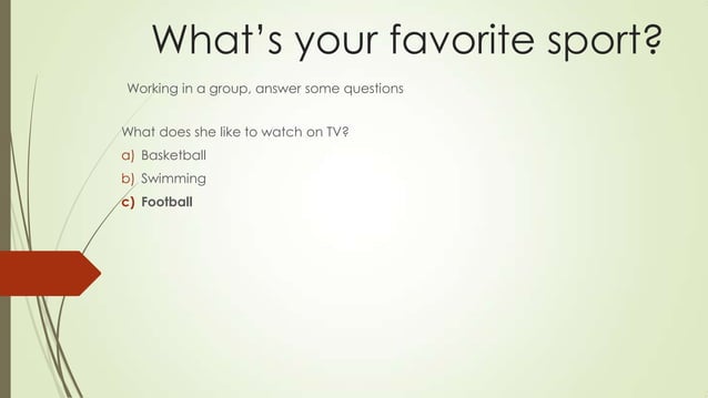 Whats your favorite sport? | PPTX