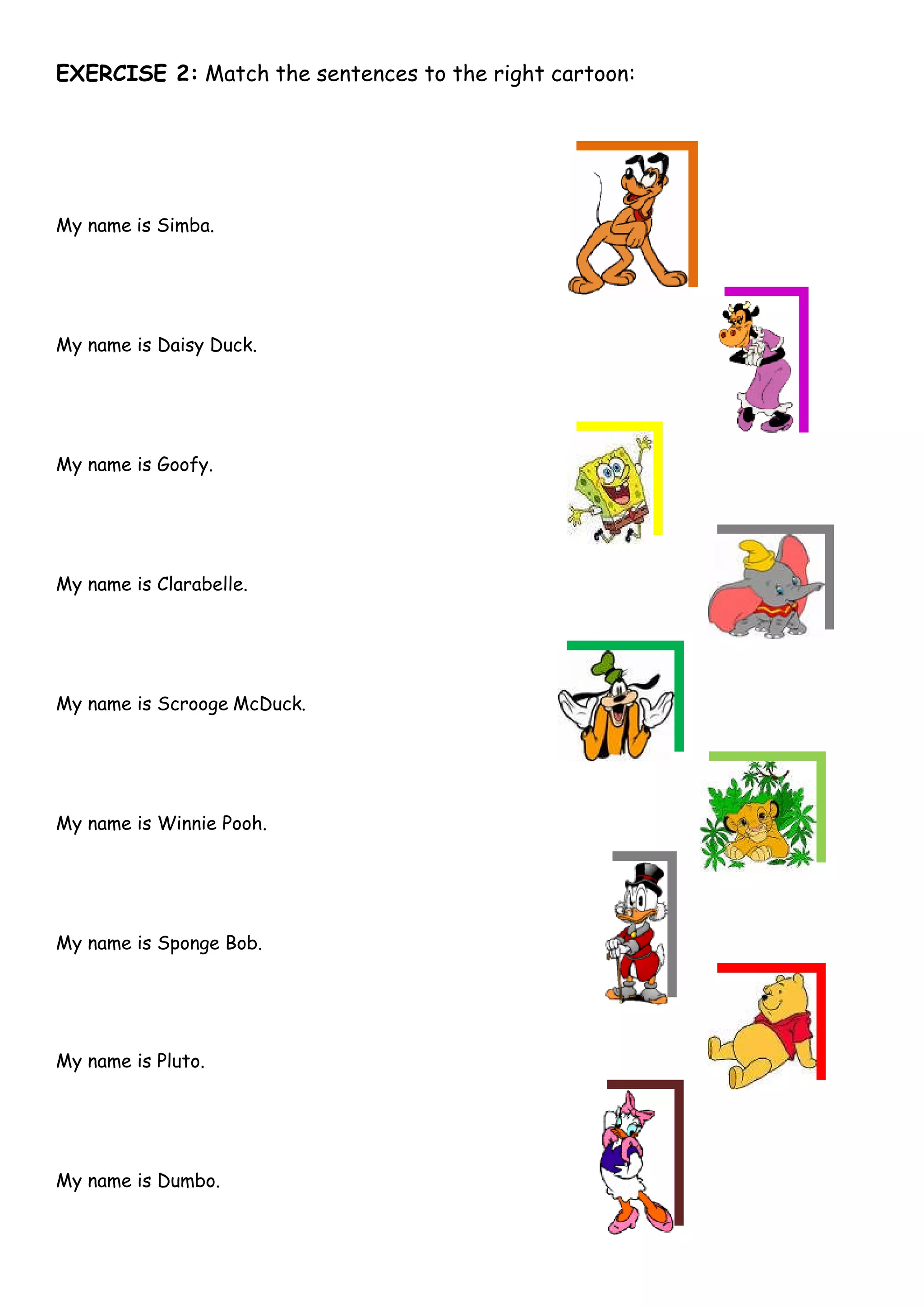 Whats Your Name Worksheet | PDF