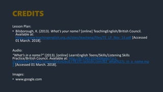 What's your name? | PPTX