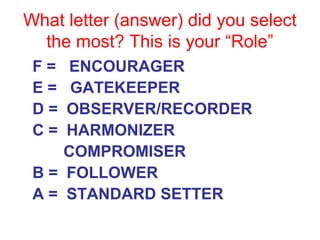 Whats your role | PPT