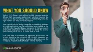 What the Current Labor Says about Job Skill Mismatch | PPT