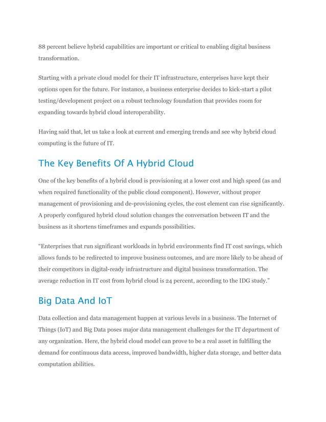 What the future holds for the hybrid cloud | PDF