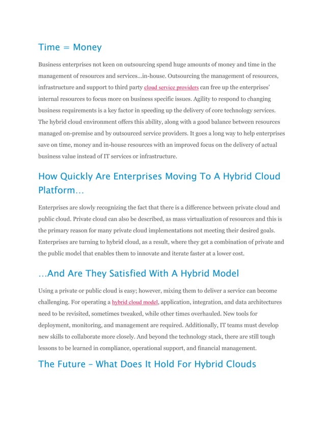 What the future holds for the hybrid cloud | PDF