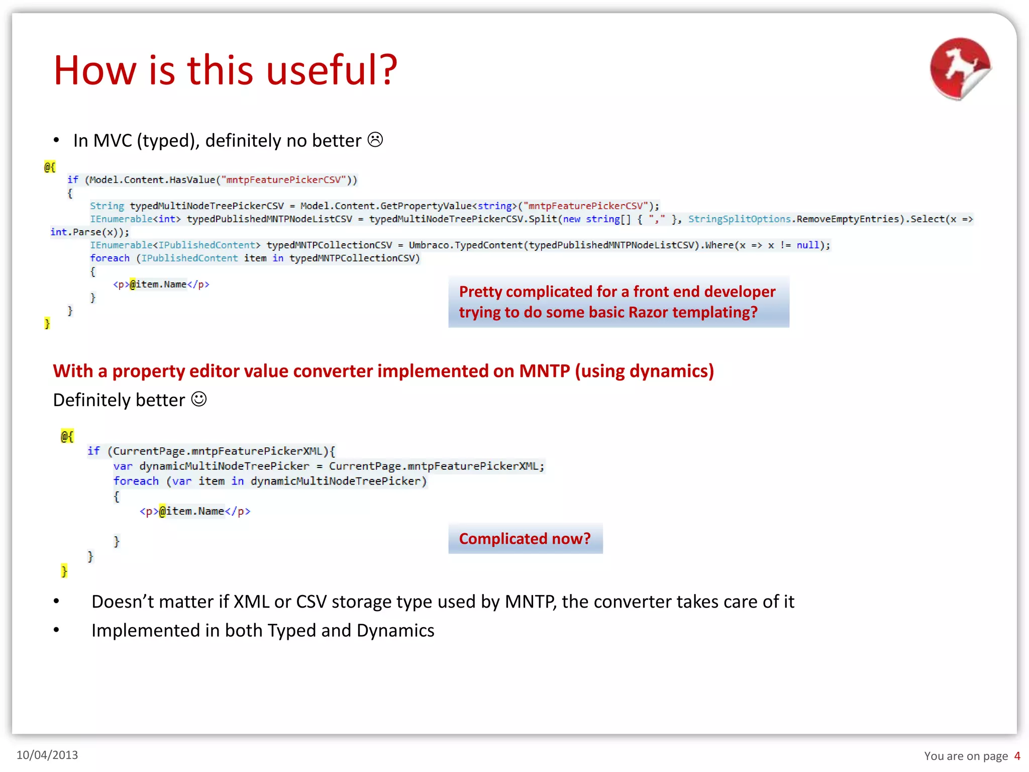What the heck is a Umbraco property editor value converter? | PPT