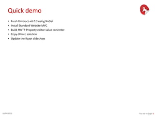What the heck is a Umbraco property editor value converter? | PPT