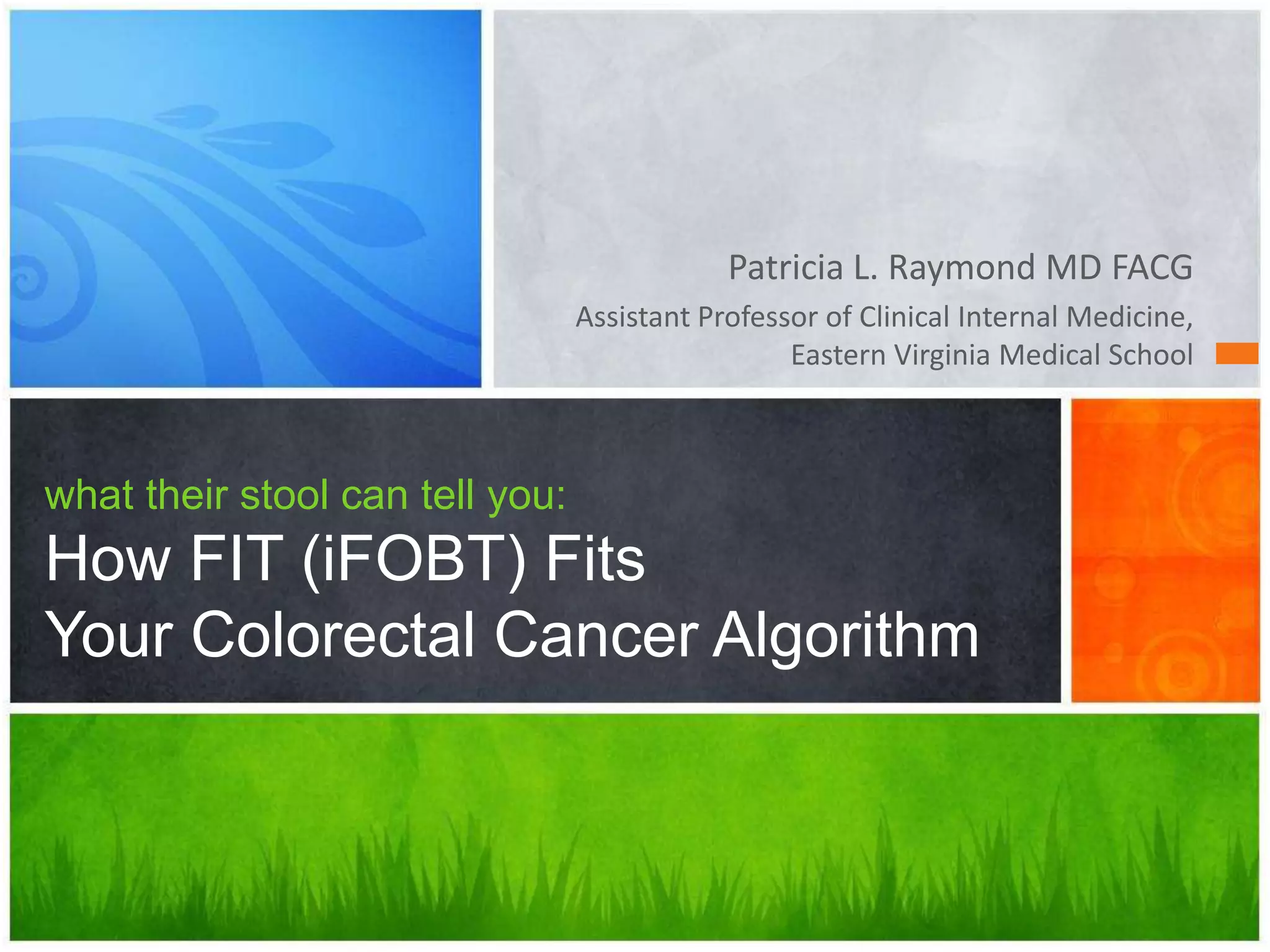 What Their Poo Can Tell You: How FIT (iFOBT) Fits Your Colorectal ...
