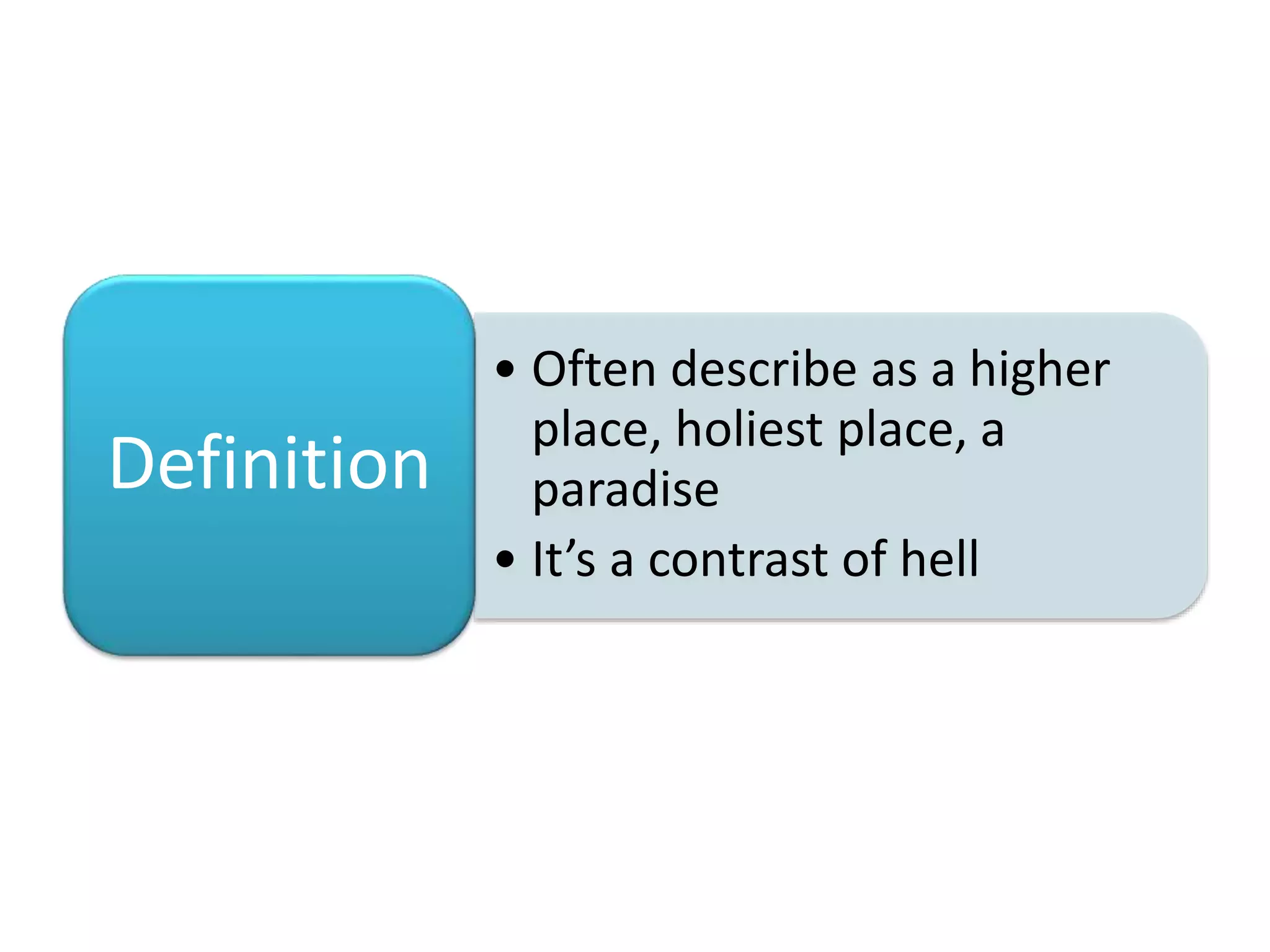 What the meaning of heaven | PPTX