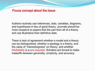 What theory is not錦玉更新版 | PPTX