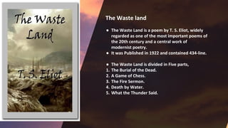 “Da Da Da”, What the thunder said in Eliot’s Poem ‘The Waste Land’.pptx