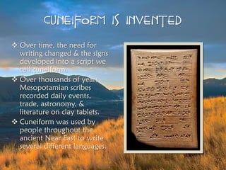What The Water Gave Us: Ancient Mesopotamia & The Invention Of Writing ...