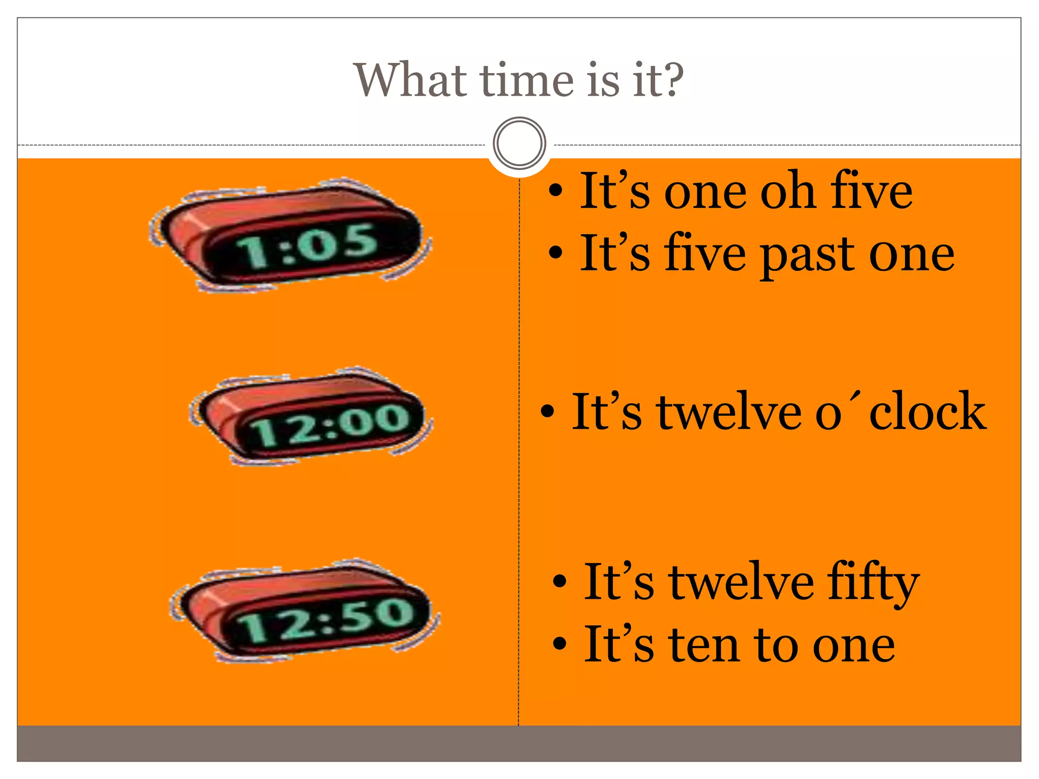 What time is it? | PPT