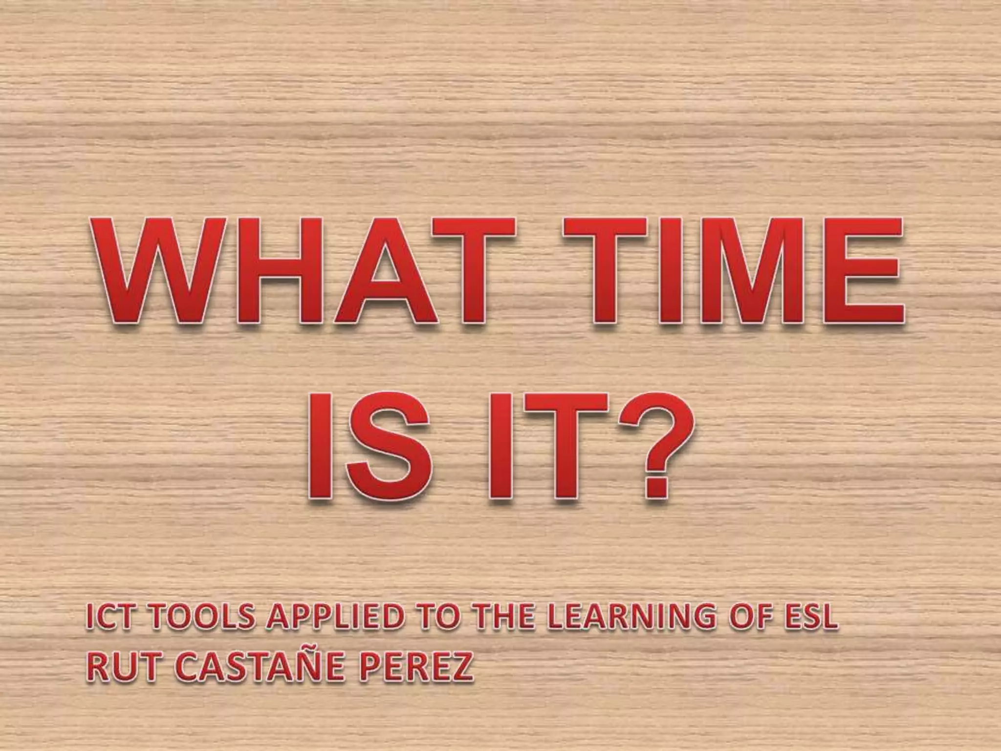 What time is it? | PPT