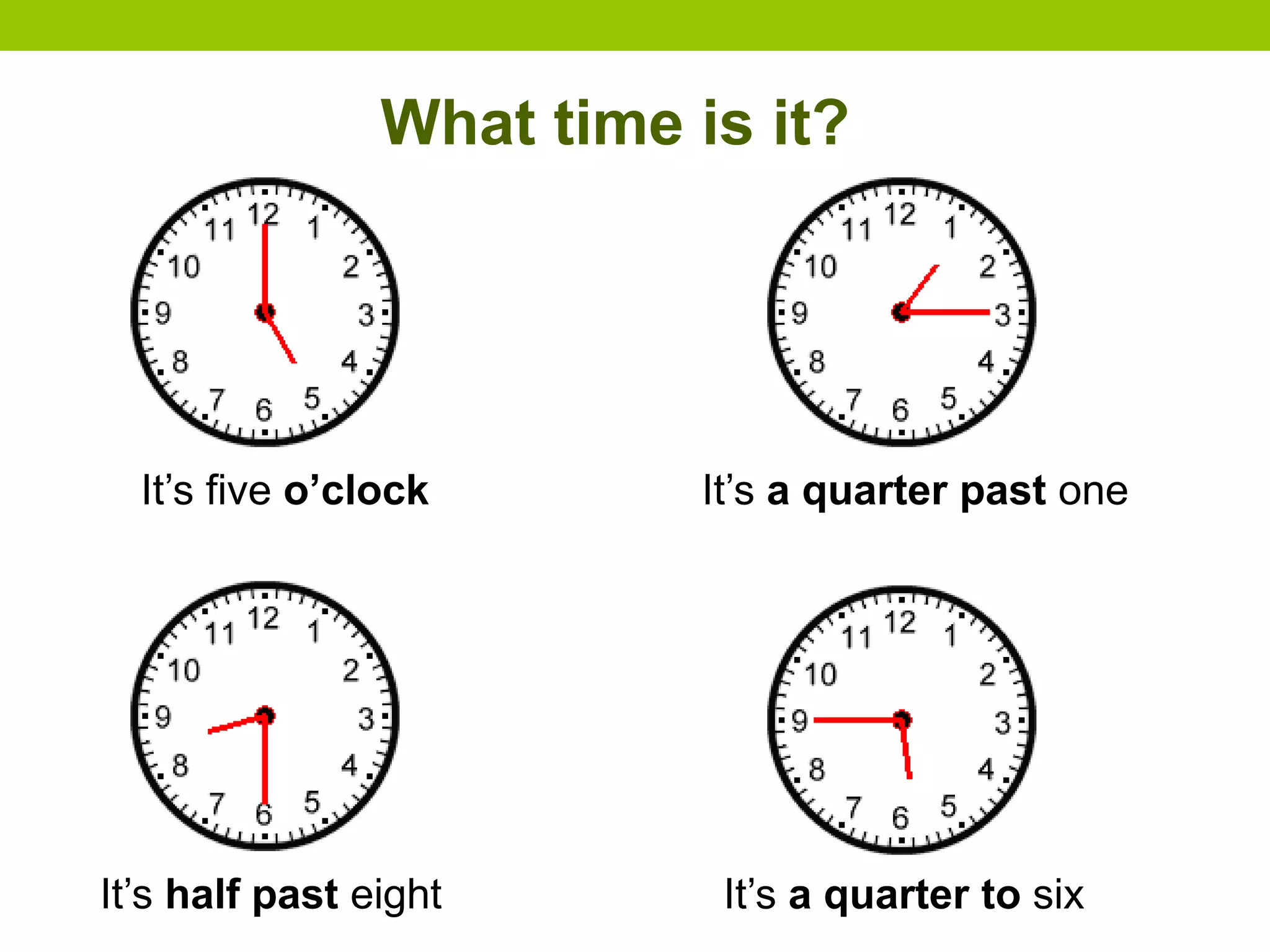 What time is it 4 | PPTX