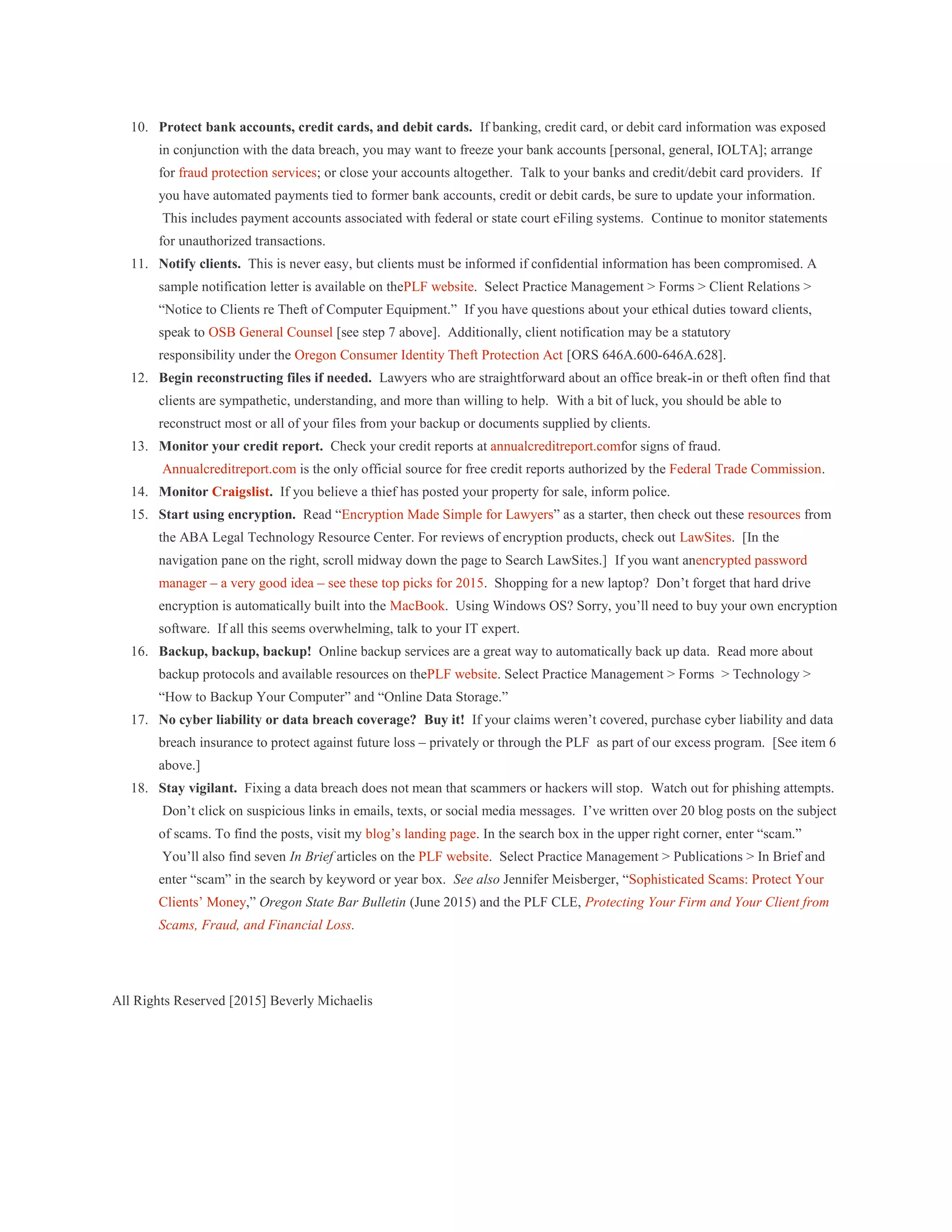 What to do after a data breach | PDF