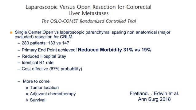Laparoscopic Liver Resection : What to do and not do - Pr Daniel ...