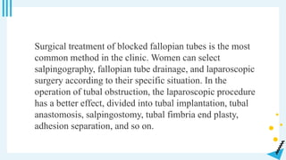 What to do Before and After Blocked Fallopian Tubes Surgery? | PPTX