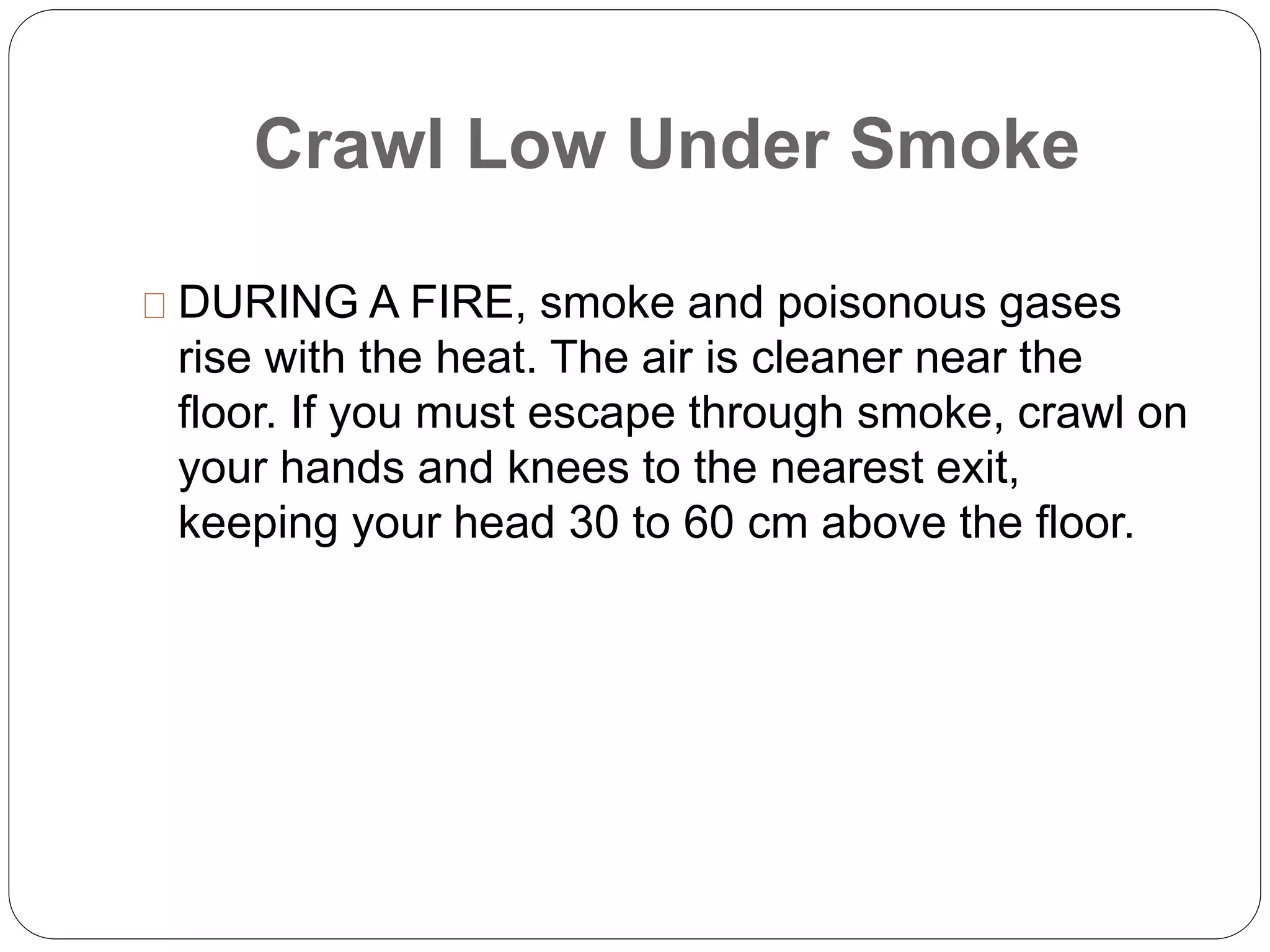 What to do in case of fire | PPTX
