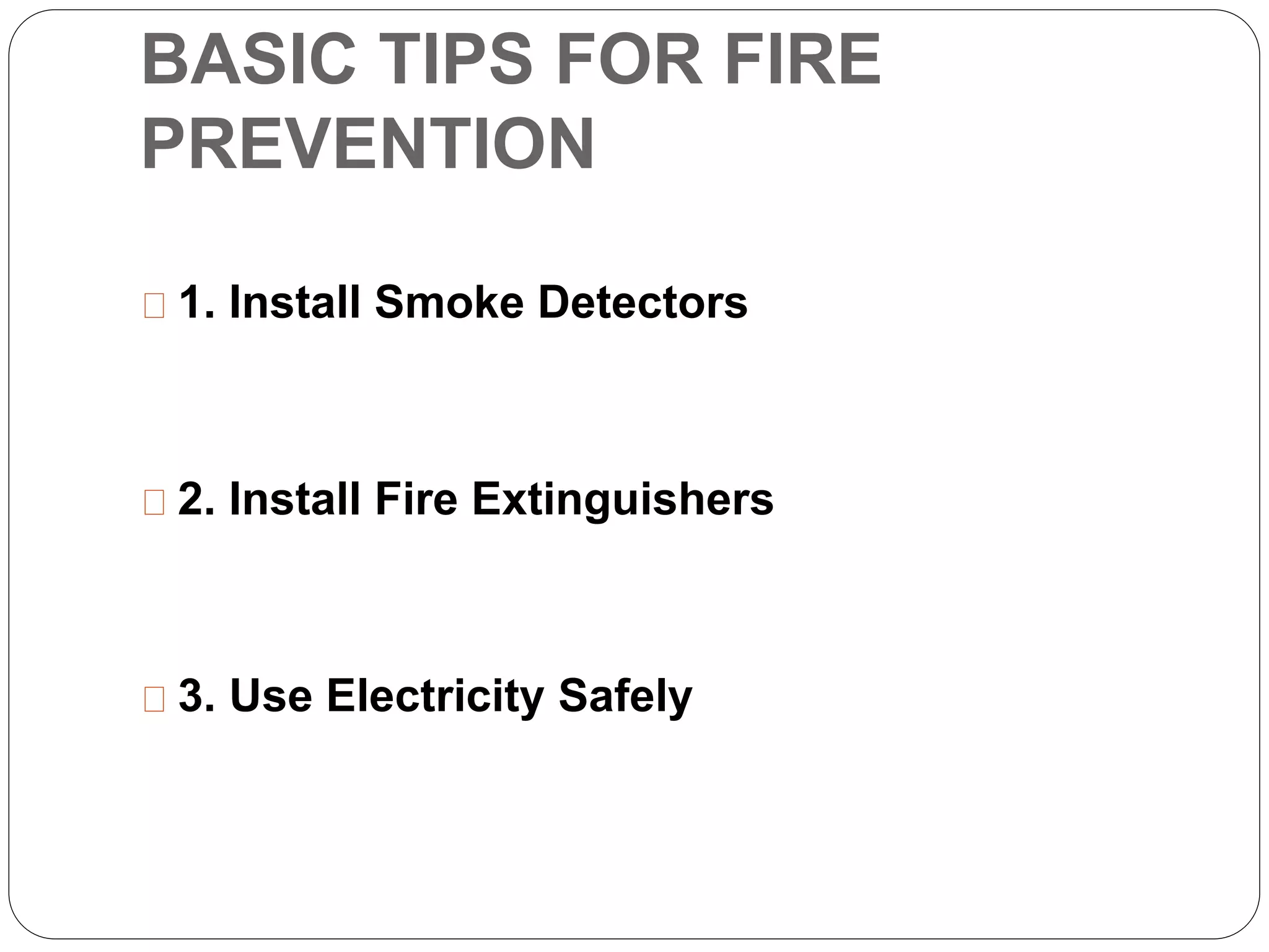 What to do in case of fire | PPTX