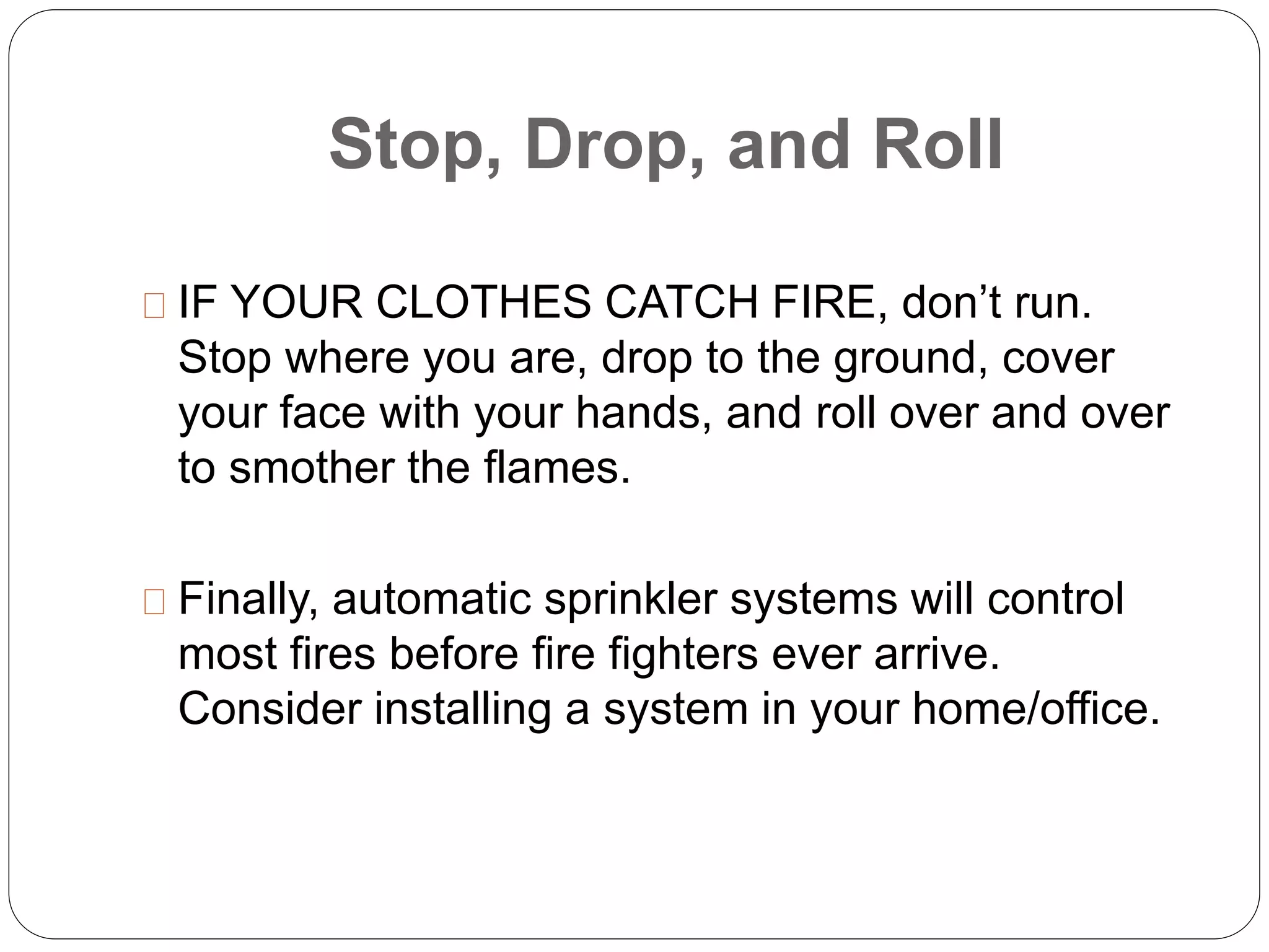 What to do in case of fire | PPTX