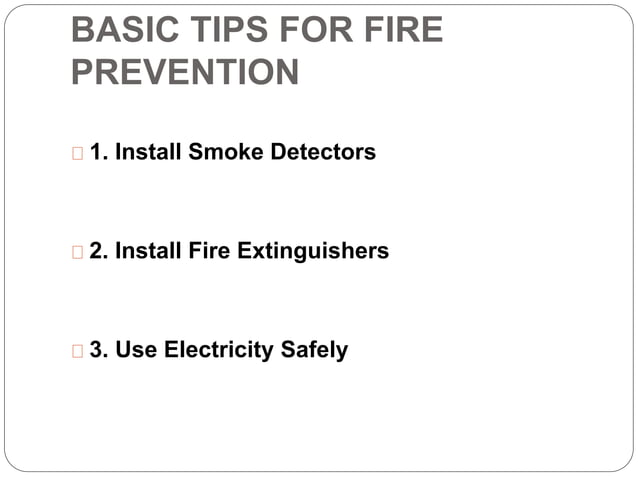 What to do in case of fire | PPTX